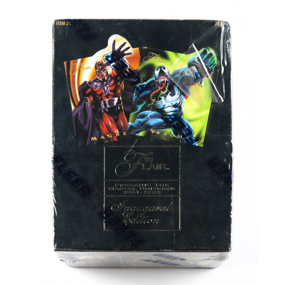 1994 Flair Inaugural Edition Marvel Hobby Box with (24) Packs ...