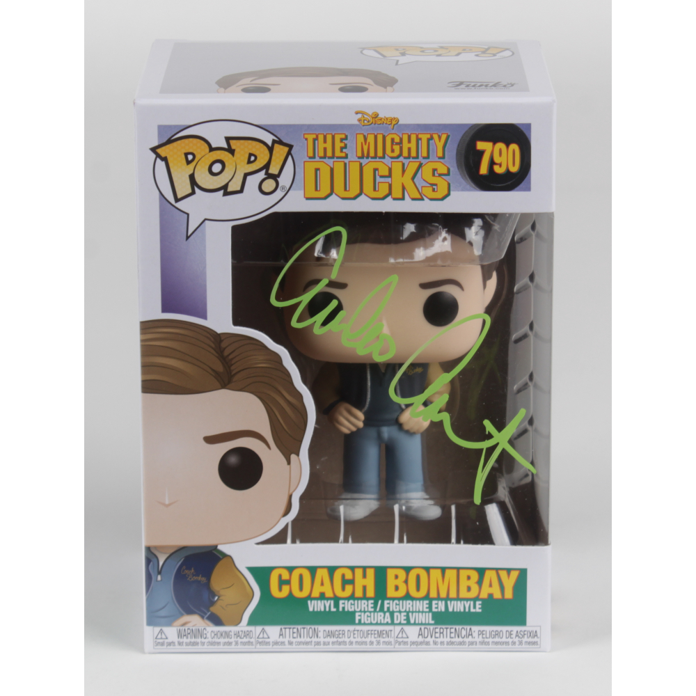 Emilio Estevez Signed "The Mighty Ducks" #790 Coach Bombay Funko Pop ...