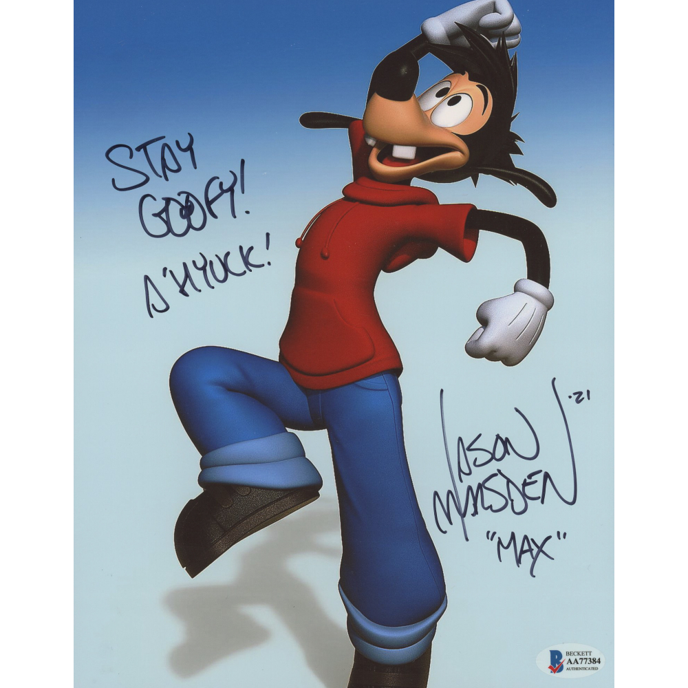 Jason Marsden Signed "A Goofy Movie" 8x10 Photo with Multiple ...