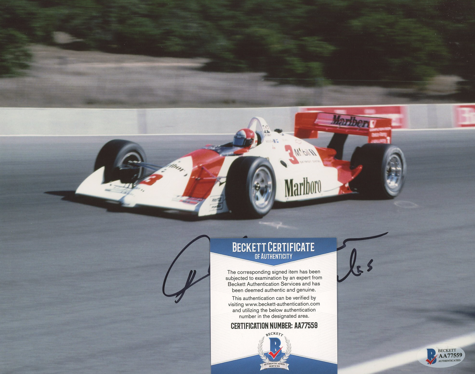 Rick Mears Signed 8x10 Photo (Beckett COA) | Pristine Auction