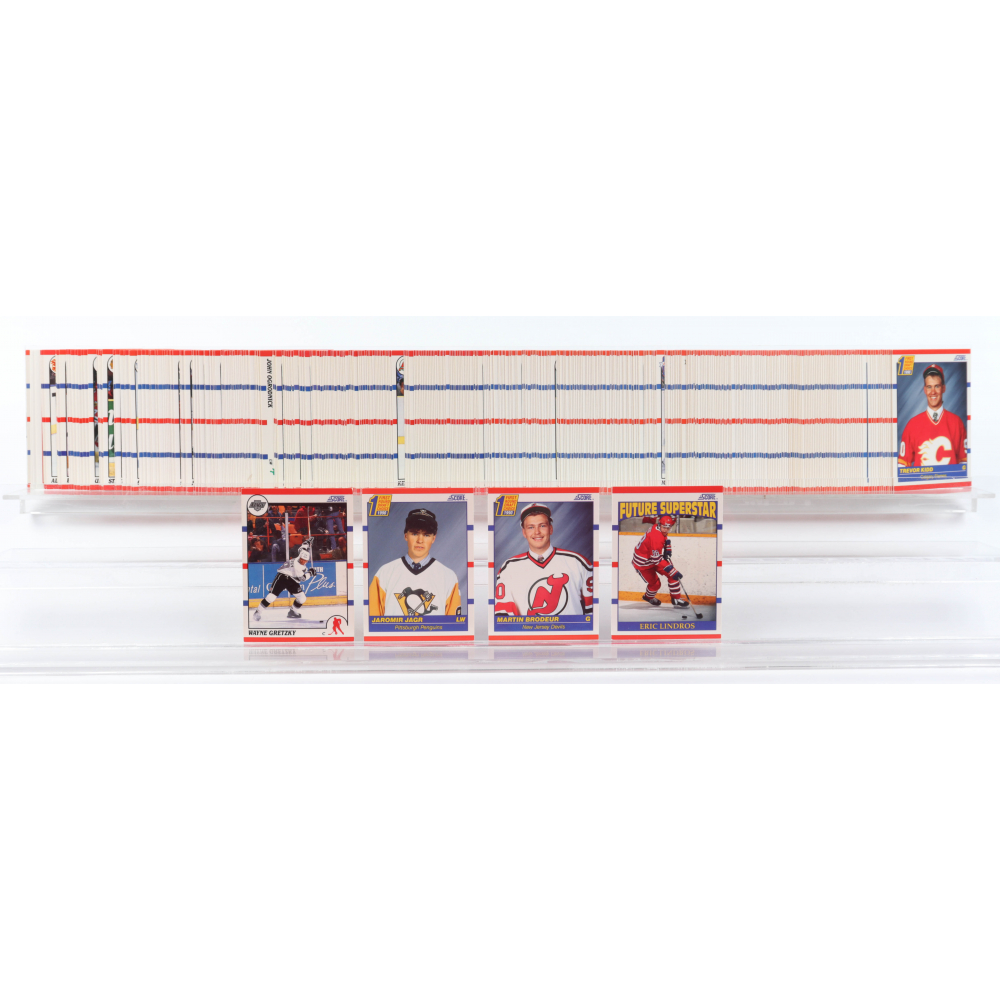 1990 Score Hockey Complete Set Of (445) Cards With Martin Brodeur #439 