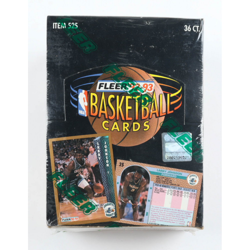 1992-93 Fleer Series 1 Basketball Hobby Box With (36) Packs | Pristine