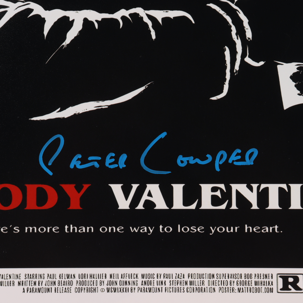 Peter Cowper Signed "My Bloody Valentine" 11x14 Photo (JSA COA ...
