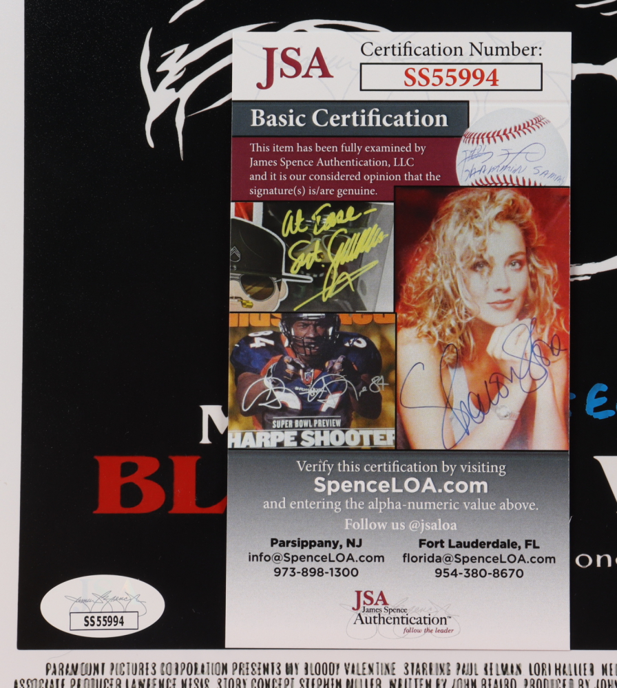 Peter Cowper Signed "My Bloody Valentine" 11x14 Photo (JSA COA ...