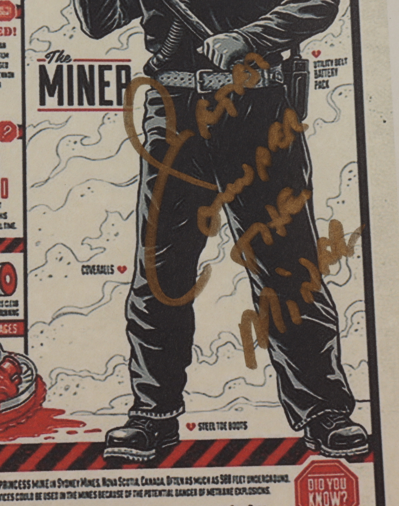 Peter Cowper Signed "My Bloody Valentine" 8x10 Print Inscribed "The ...