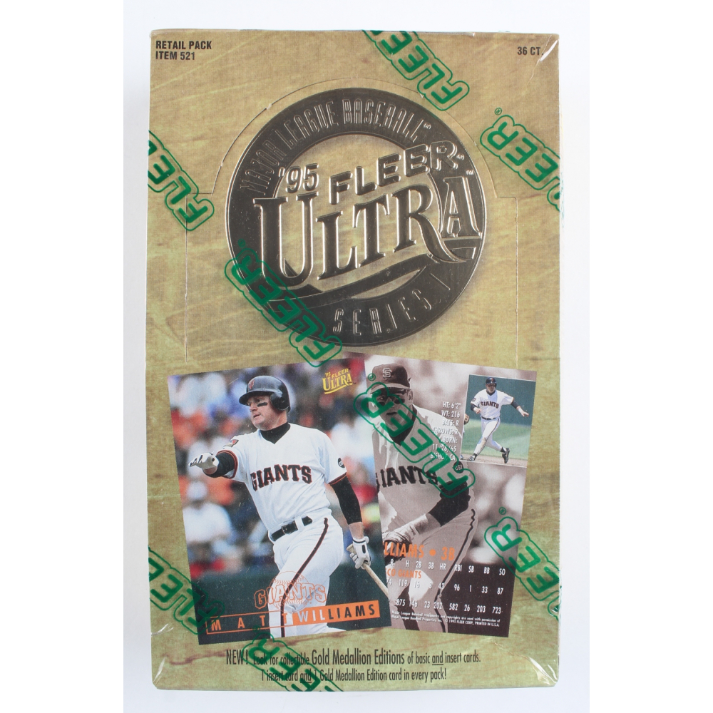 1995 Fleer Ultra Series 1 Baseball Hobby Box With (36) Packs | Pristine ...