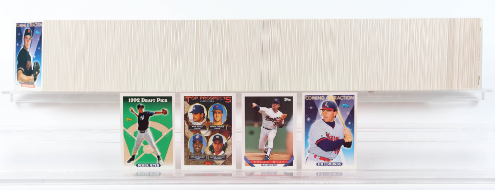 1993 Topps Baseball Complete Set of (825) Cards with Derek Jeter #98 RC ...