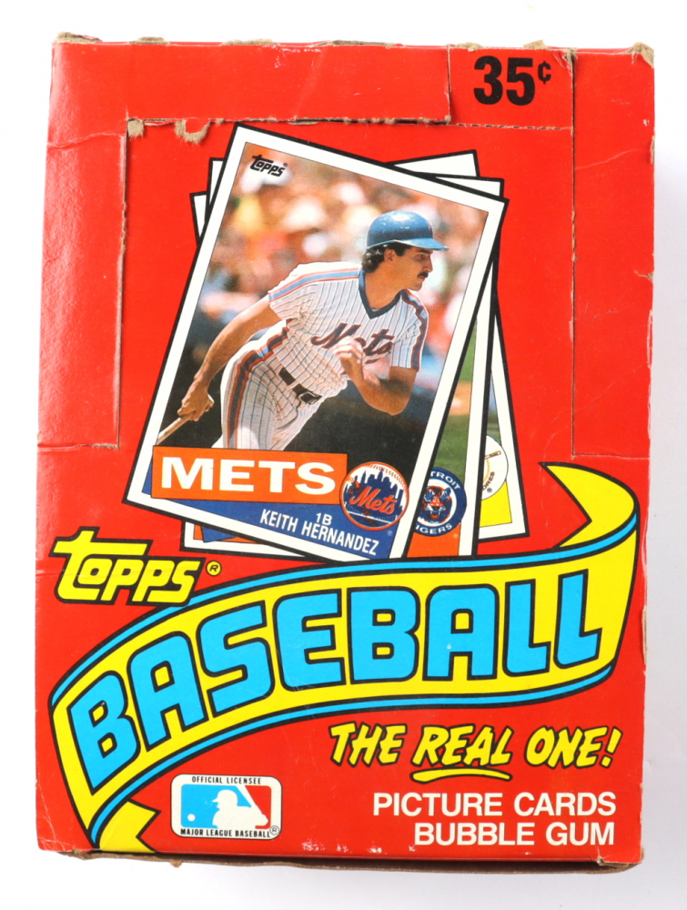 1985 Topps Baseball Wax Box with (36) Packs | Pristine Auction
