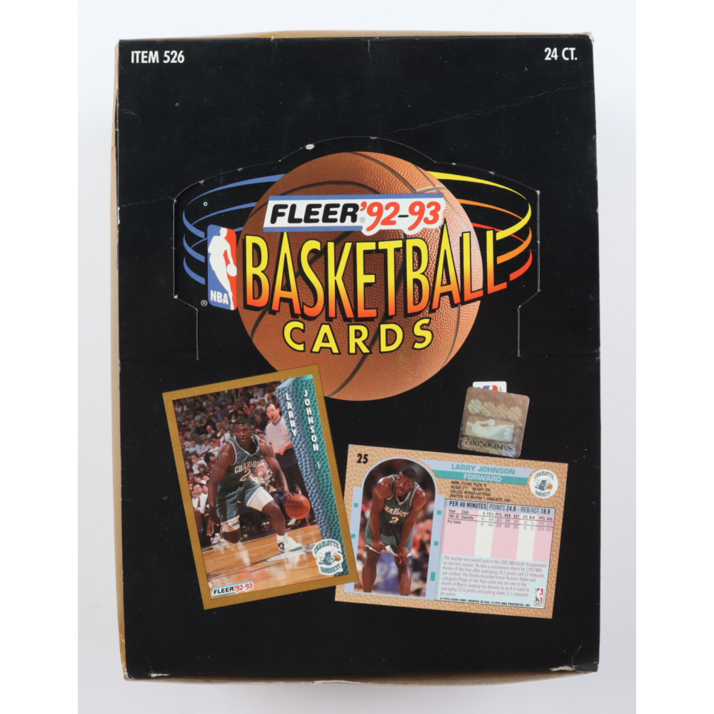 1992-93 Fleer Basketball Cards Rack Box with (24) Packs | Pristine Auction