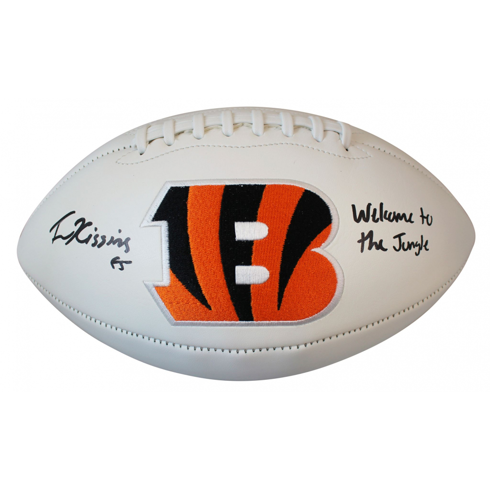 Tee Higgins Signed Bengals Logo Football Inscribed "Welcome To The ...