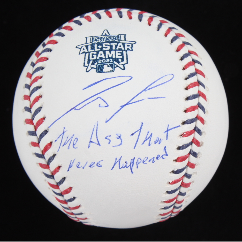 Ronald Acuna Jr. Signed OML 2021 All Star Game MLB Baseball Inscribed ...