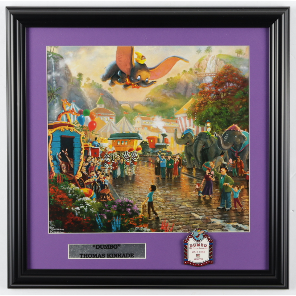 Thomas Kinkade "Dumbo" 16x16 Custom Framed Print Display With Vintage ...
