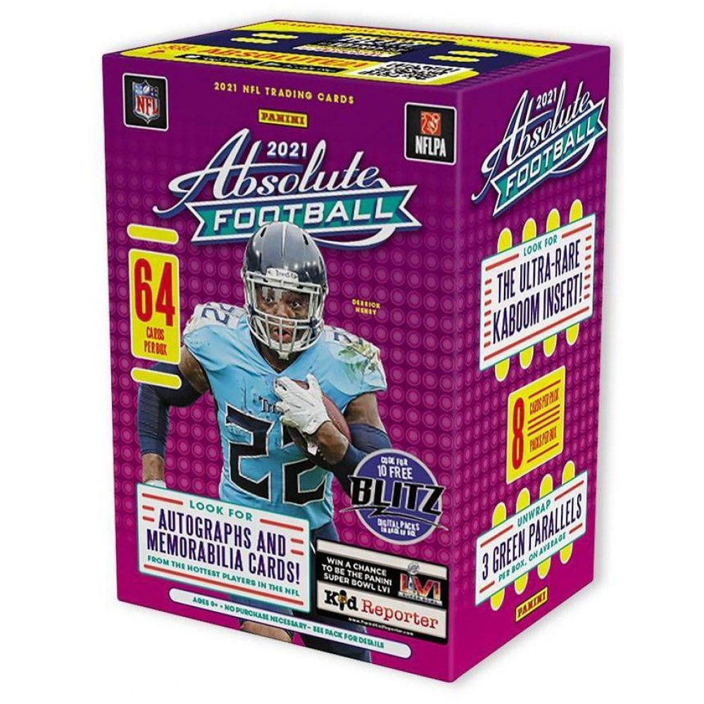 2021 Panini Absolute Football Blaster Box with (8) Packs | Pristine Auction