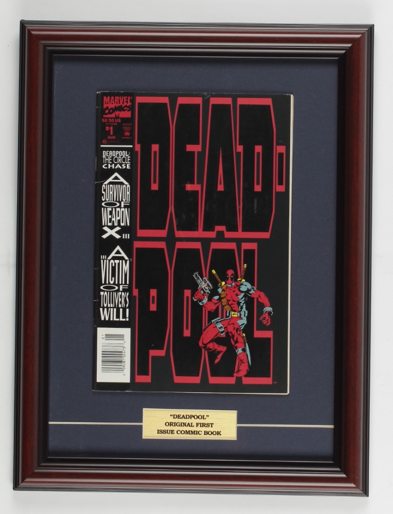 1993 "Deadpool" Issue #1 Marvel Comic Book 12x16 Custom Framed Display ...