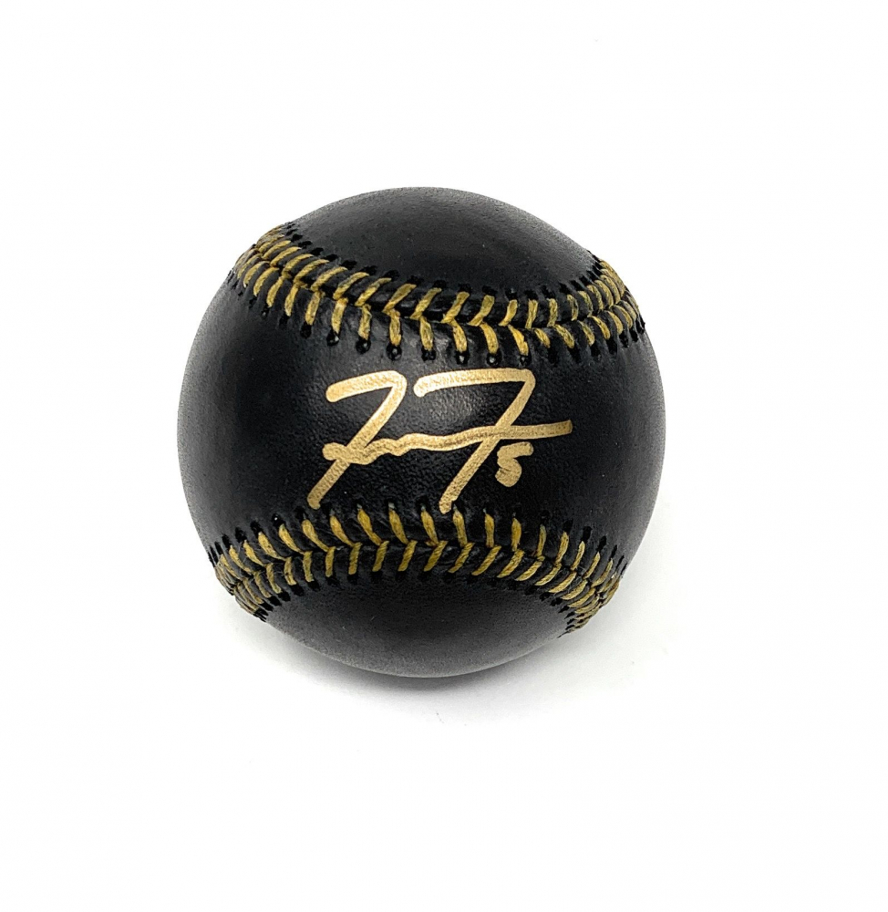 Freddie Freeman Signed OML Black Leather Baseball (LOJO COA) | Pristine ...