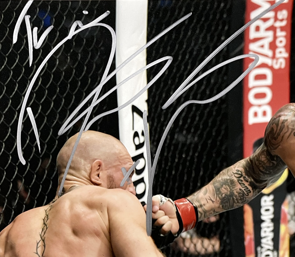 Dustin Poirier Signed UFC 11x14 Photo Inscribed "The Diamond" (JSA COA ...