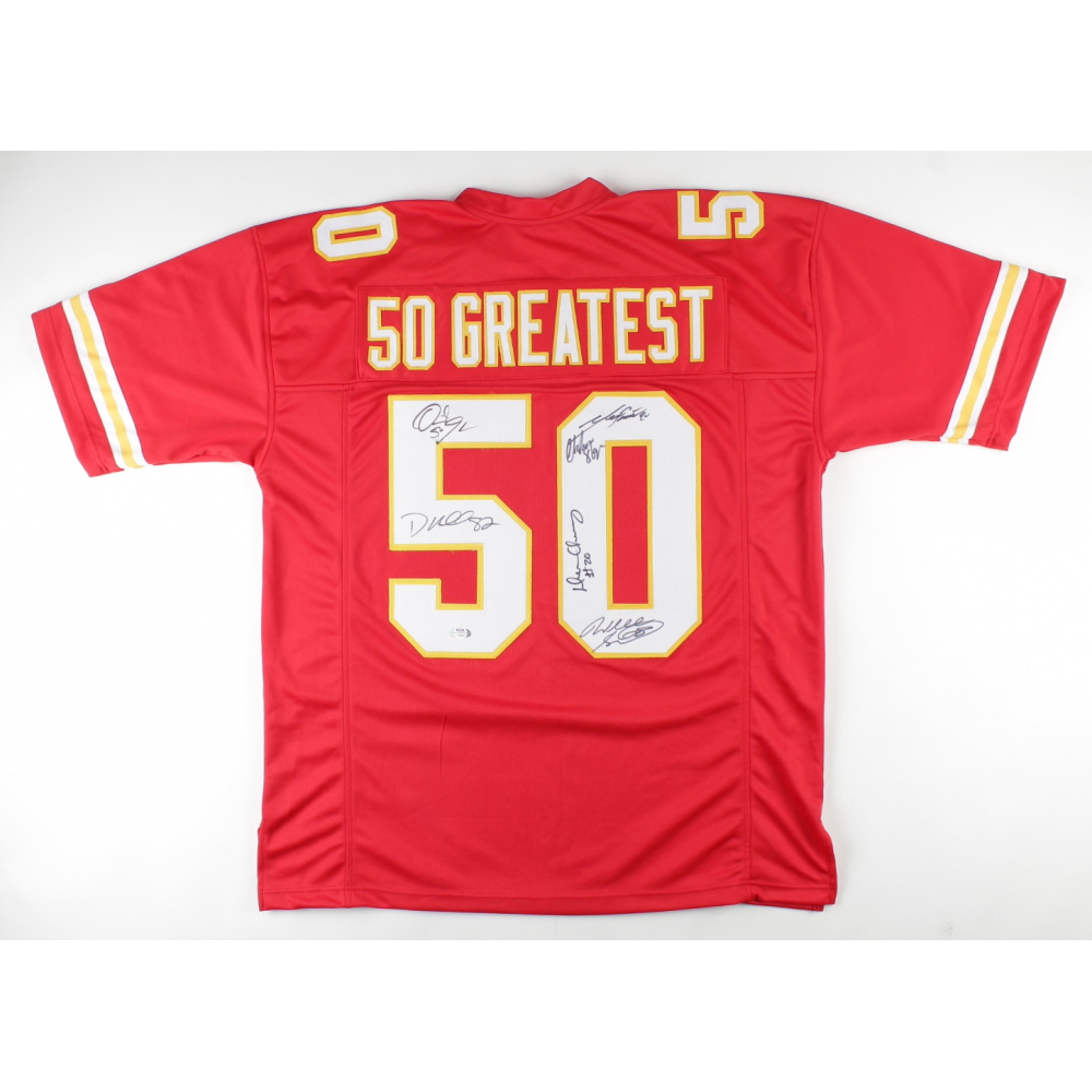 Jersey Signed by (6) with Neil Smith, Derrick Johnson, Will Shields ...