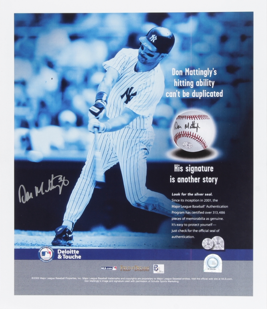 Don Mattingly Signed Yankees 11x13 Photo (MLB Hologram) | Pristine Auction
