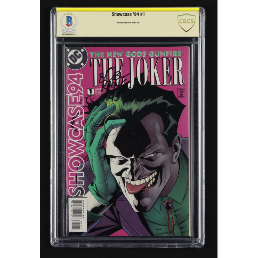 Bob Kane Signed 1994 "Showcase '94" #1B D.C. Comic Book Inscribed "-95 ...