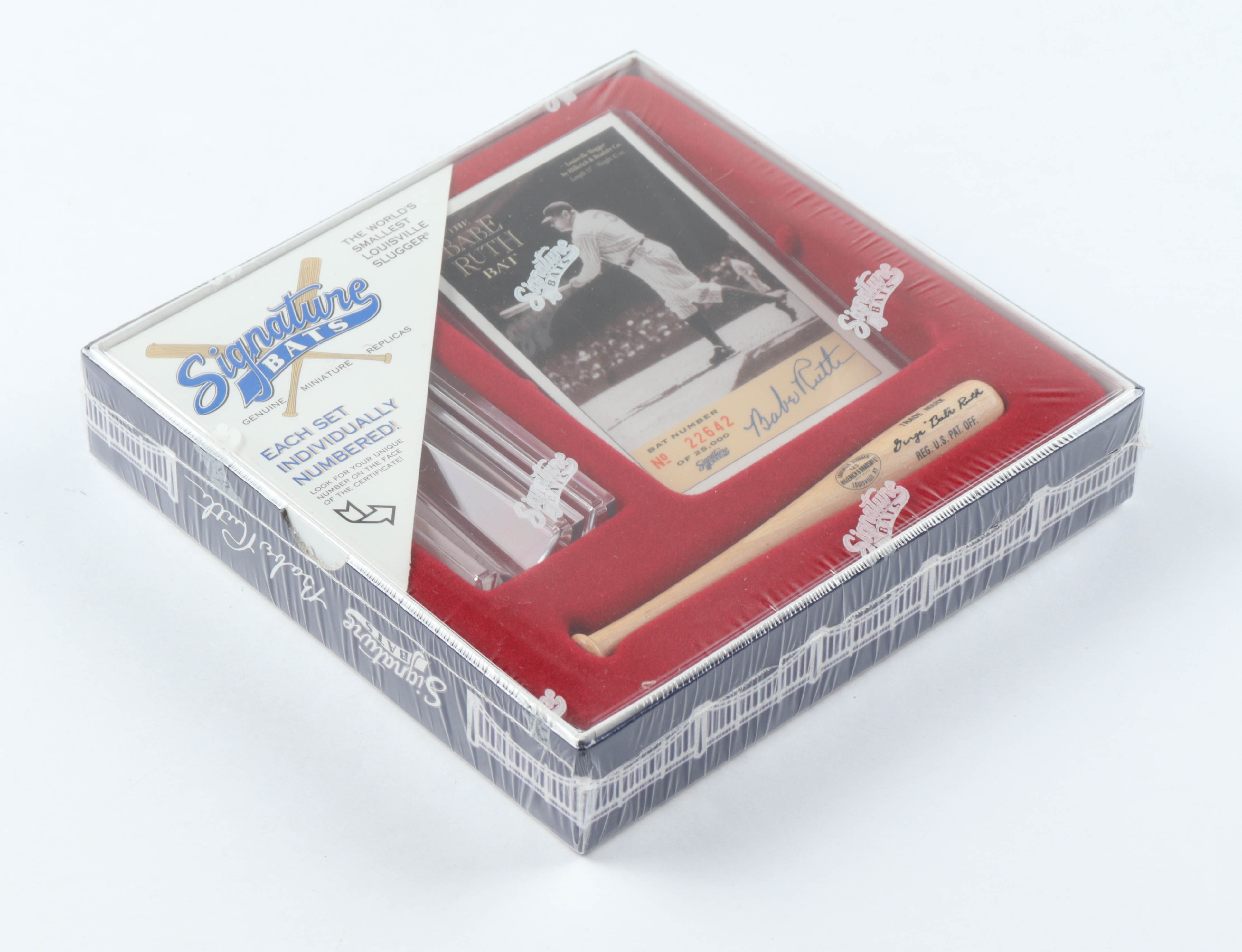 Sealed Babe Ruth LE Yankees Signature Bats Mini Louisville Slugger ...