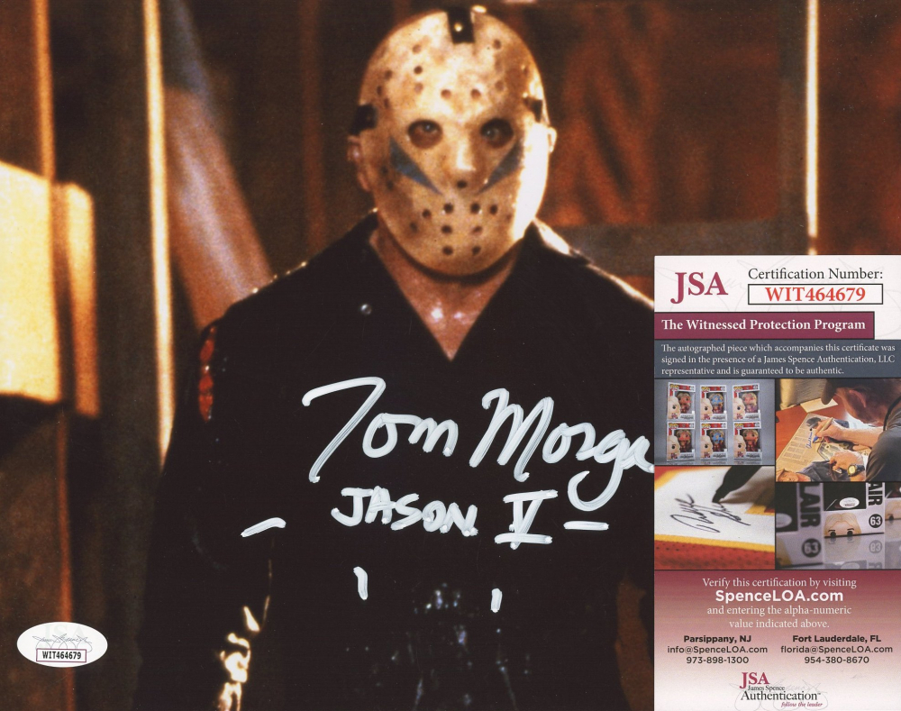 Tom Morga Signed "Friday The 13th Part V: A New Beginning" 8x10 Photo ...