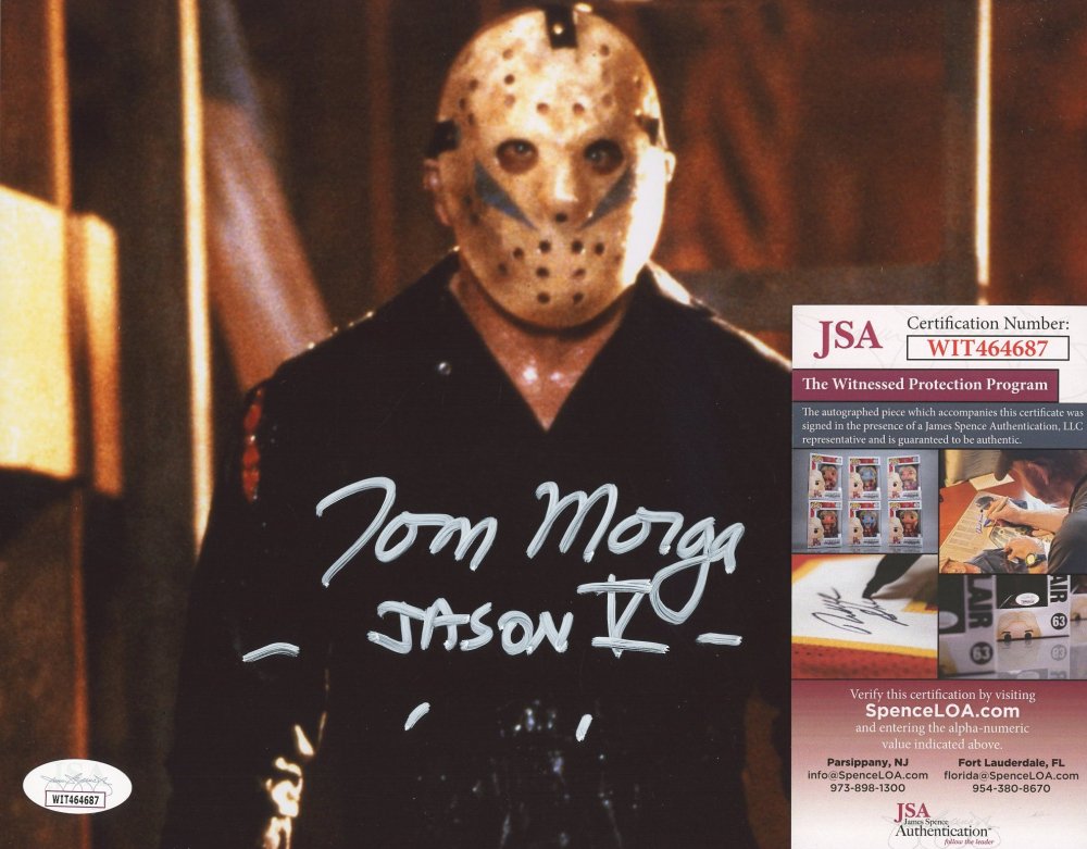 Tom Morga Signed "Friday The 13th Part V: A New Beginning" 8x10 Photo ...