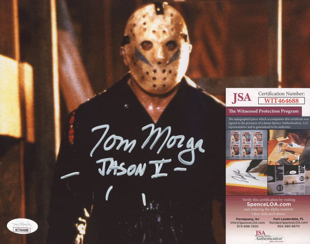 Tom Morga Signed "Friday The 13th Part V: A New Beginning" 8x10 Photo ...