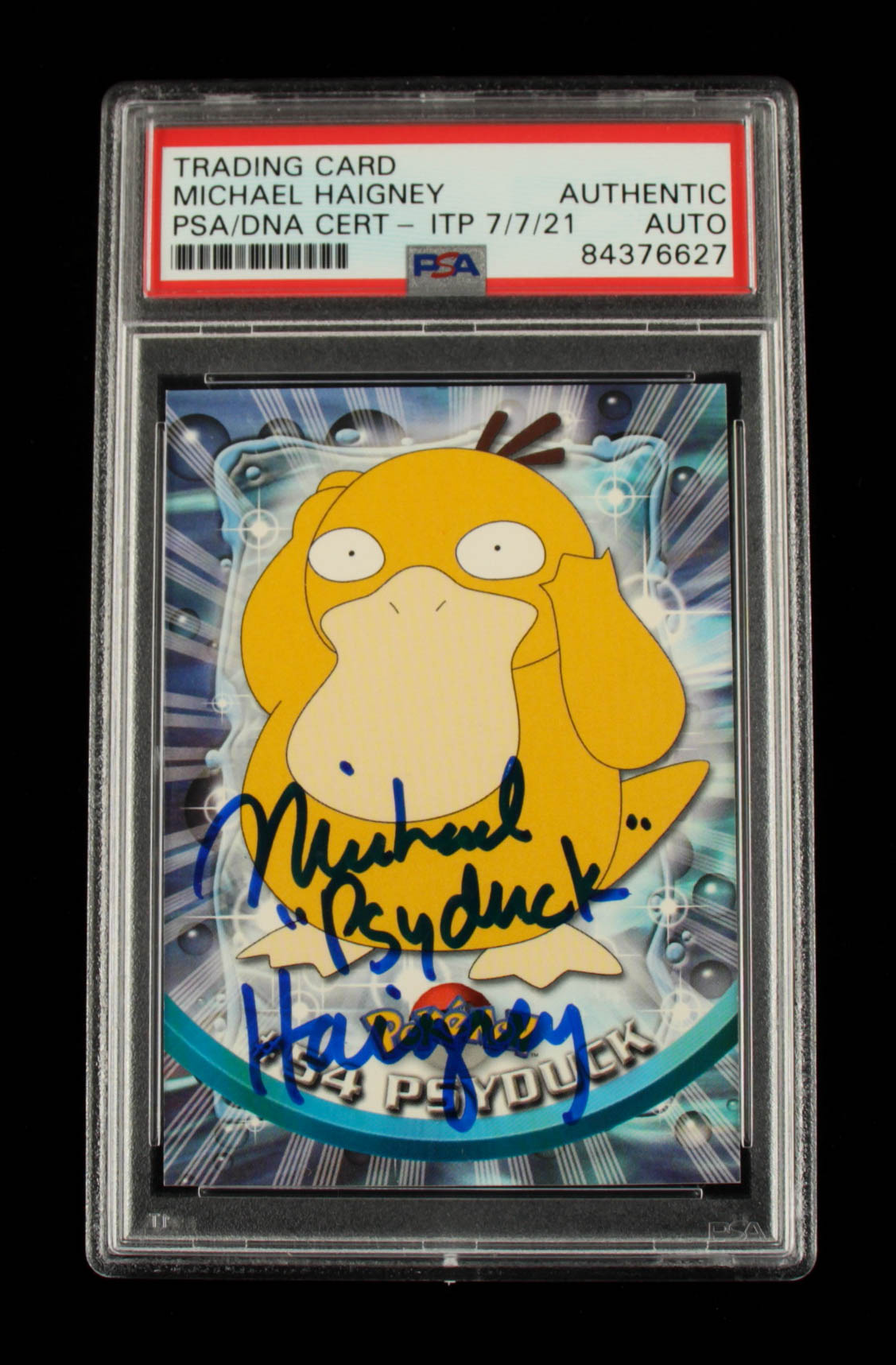 Michael Haigney Signed 1999 Pokemon TV Animation Series 1 #54 Psyduck ...