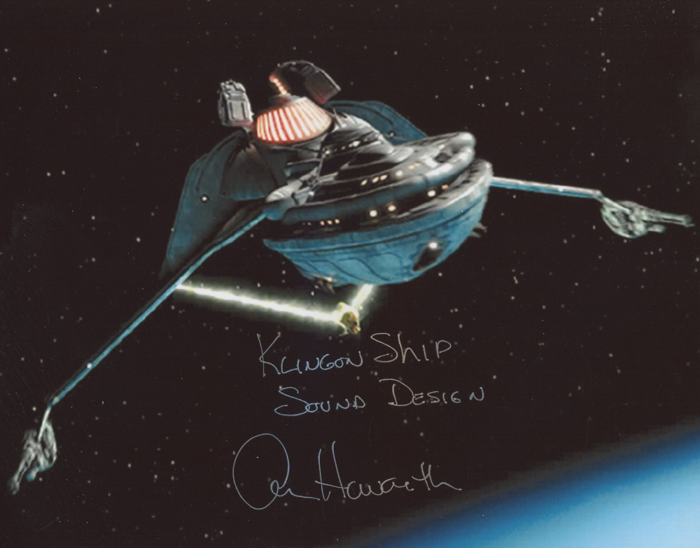 Alan Howarth Signed "Star Trek" 8x10 Photo Inscribed "Klingon Ship ...