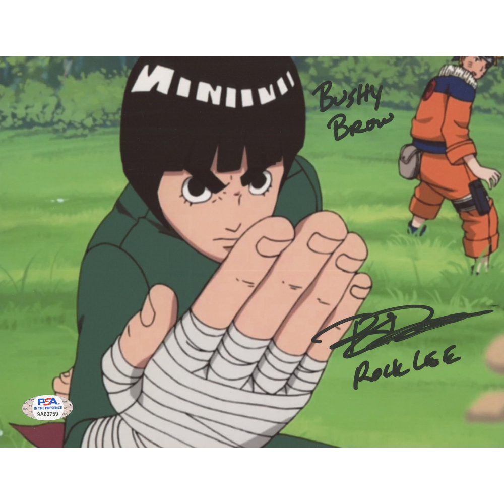 Brian Donovan Signed "Naruto" 8x10 Photo Inscribed "Bushy Brown ...