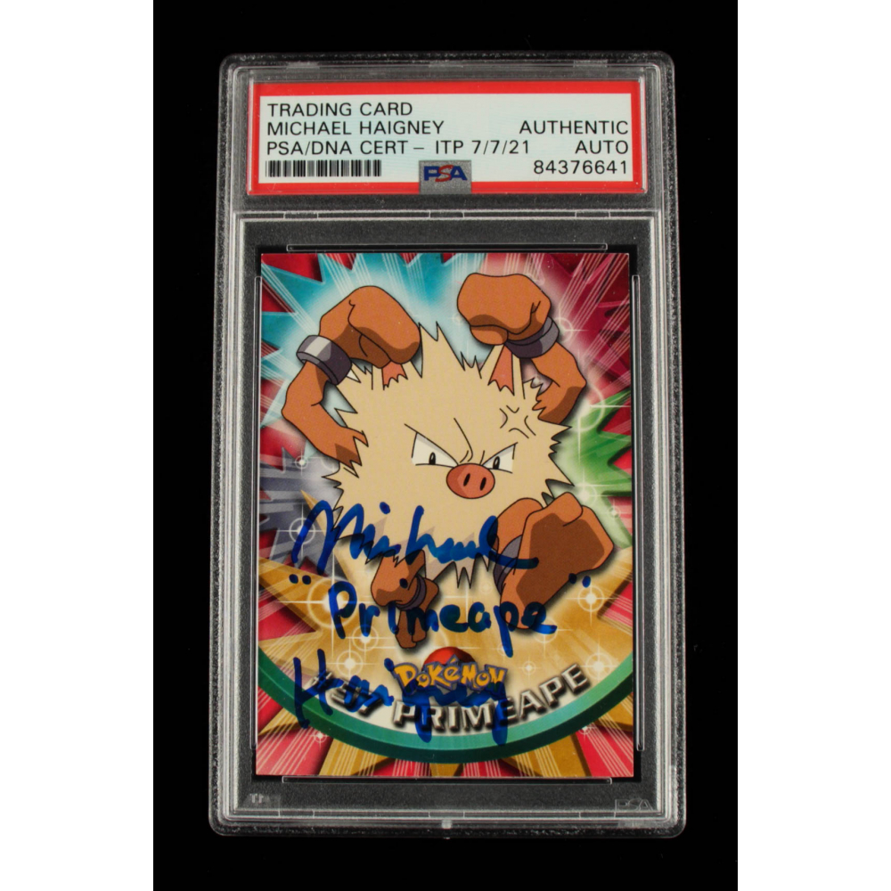 Michael Haigney Signed 1999 Pokemon TV Animation Series 1 #57 Primeape ...