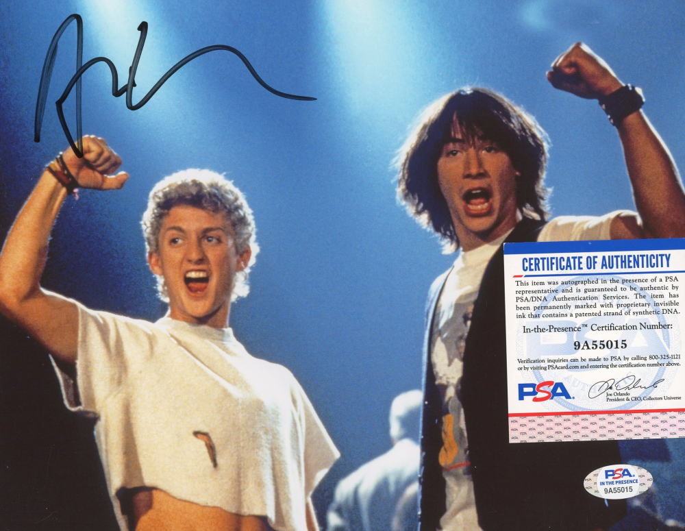 Alex Winter Signed "Bill & Ted's Excellent Adventure" 8x10 Photo (PSA ...