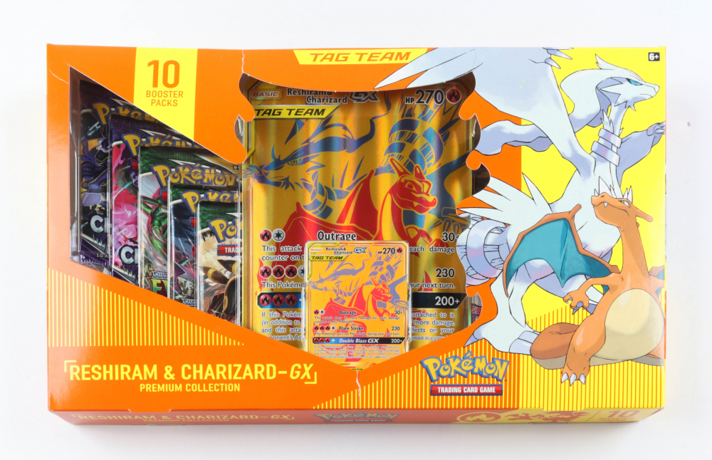 Pokémon TCG: Reshiram & Charizard GX Premium Collection with (10 ...