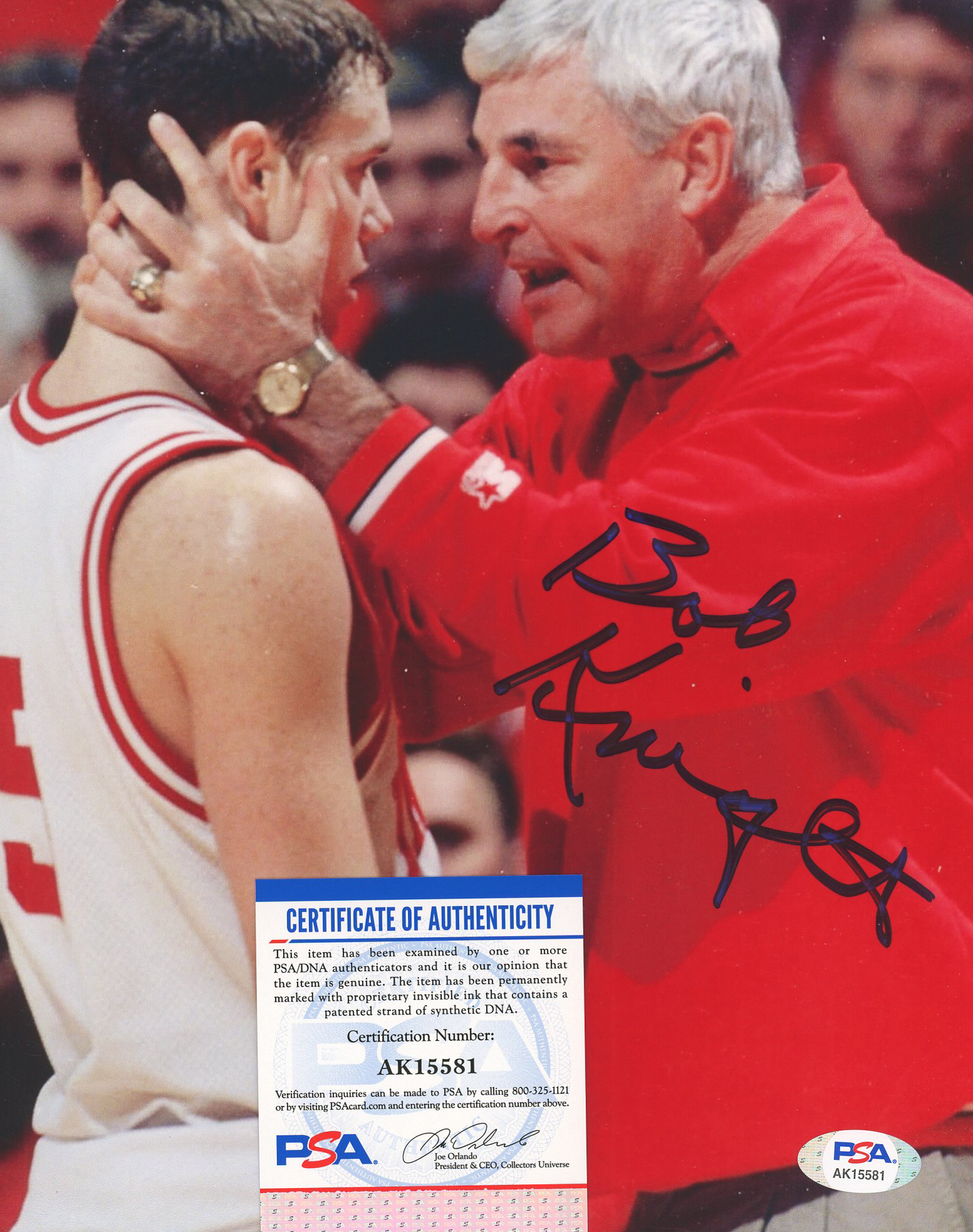 Bob Knight Signed Indiana Hoosiers 8x10 Photo (PSA COA) | Pristine Auction