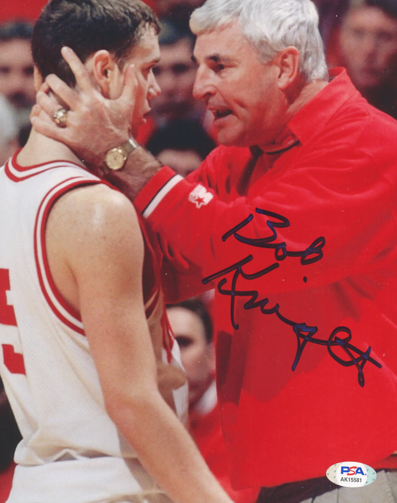Bob Knight Signed Indiana Hoosiers 8x10 Photo (PSA COA) | Pristine Auction