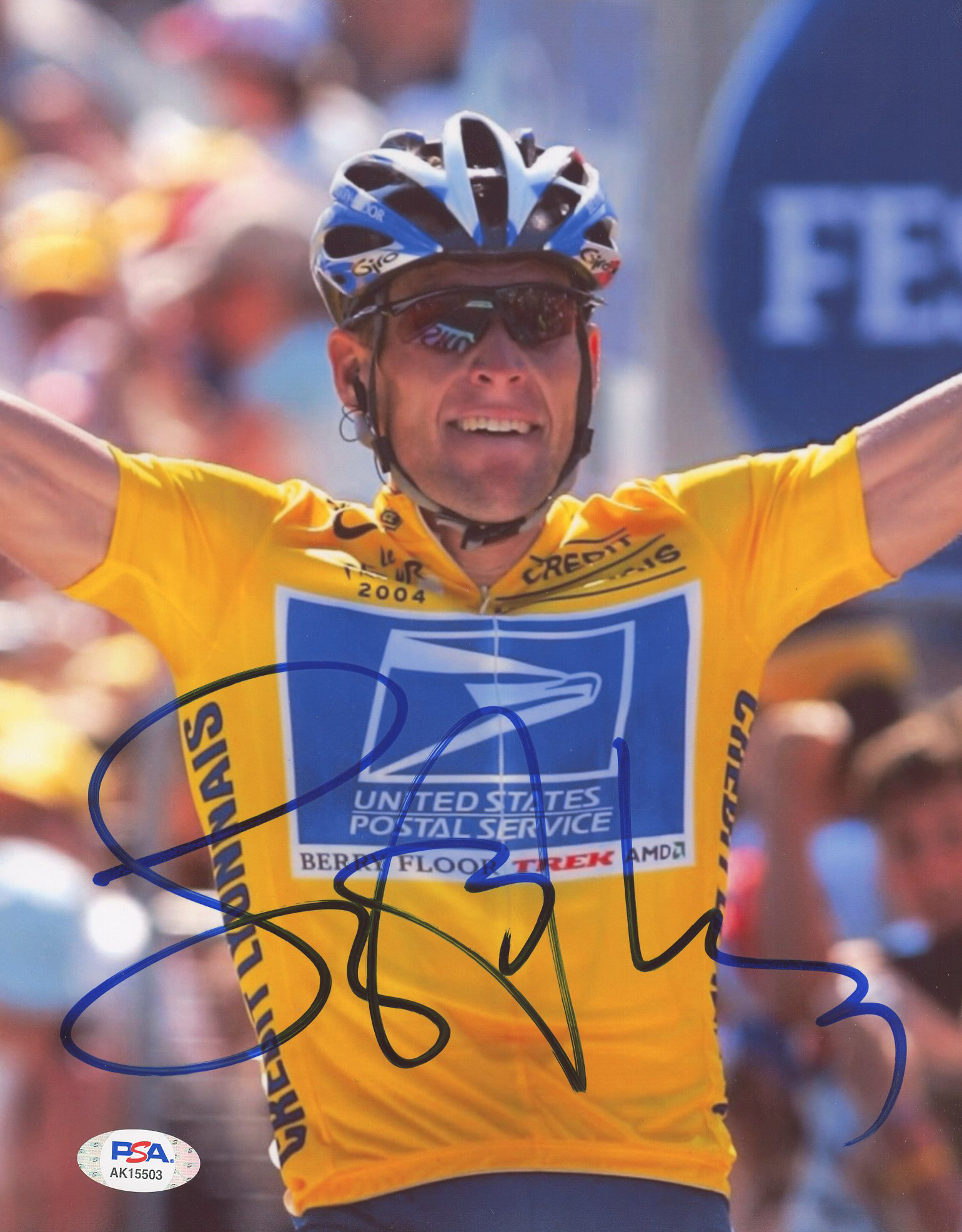 Lance Armstrong Signed 8x10 Photo (PSA) | Pristine Auction