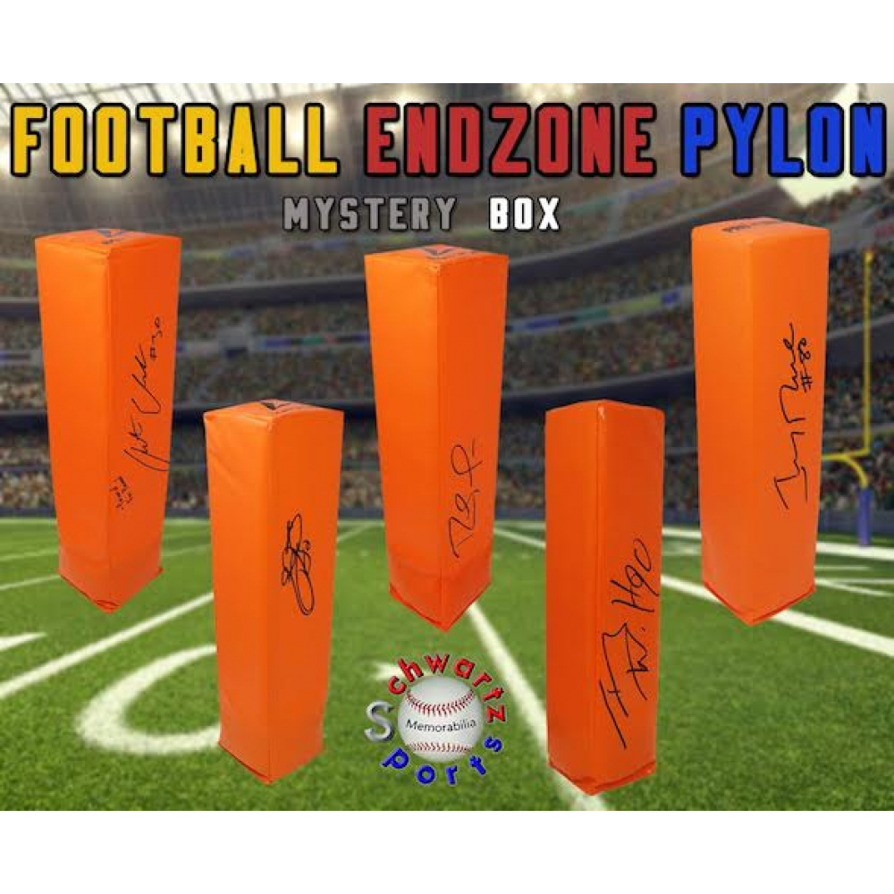 Schwartz Sports Signed Football Endzone Pylon Mystery Box - Series 8 ...