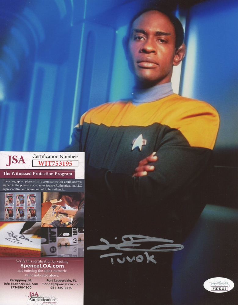 Tim Russ Signed "Star Trek: Voyager" 8x10 Photo Inscribed "Tuvok" (JSA ...