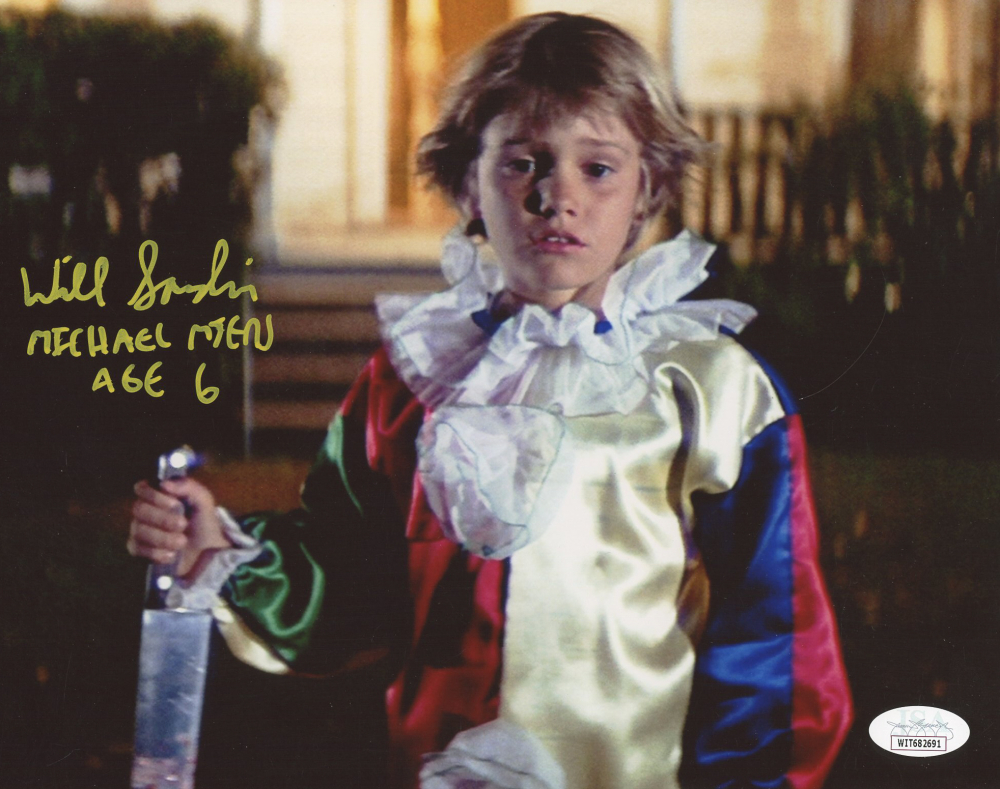 Will Sandin Signed "Halloween" 8x10 Photo Inscribed "Michael Myers Age ...
