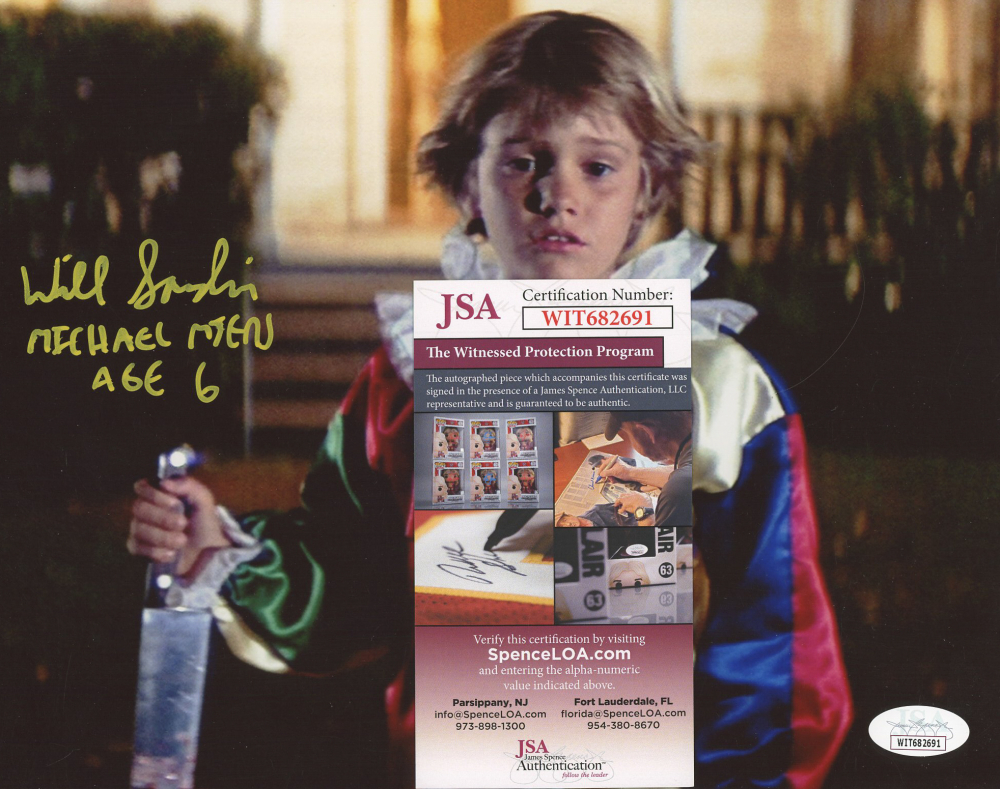 Will Sandin Signed "Halloween" 8x10 Photo Inscribed "Michael Myers Age ...