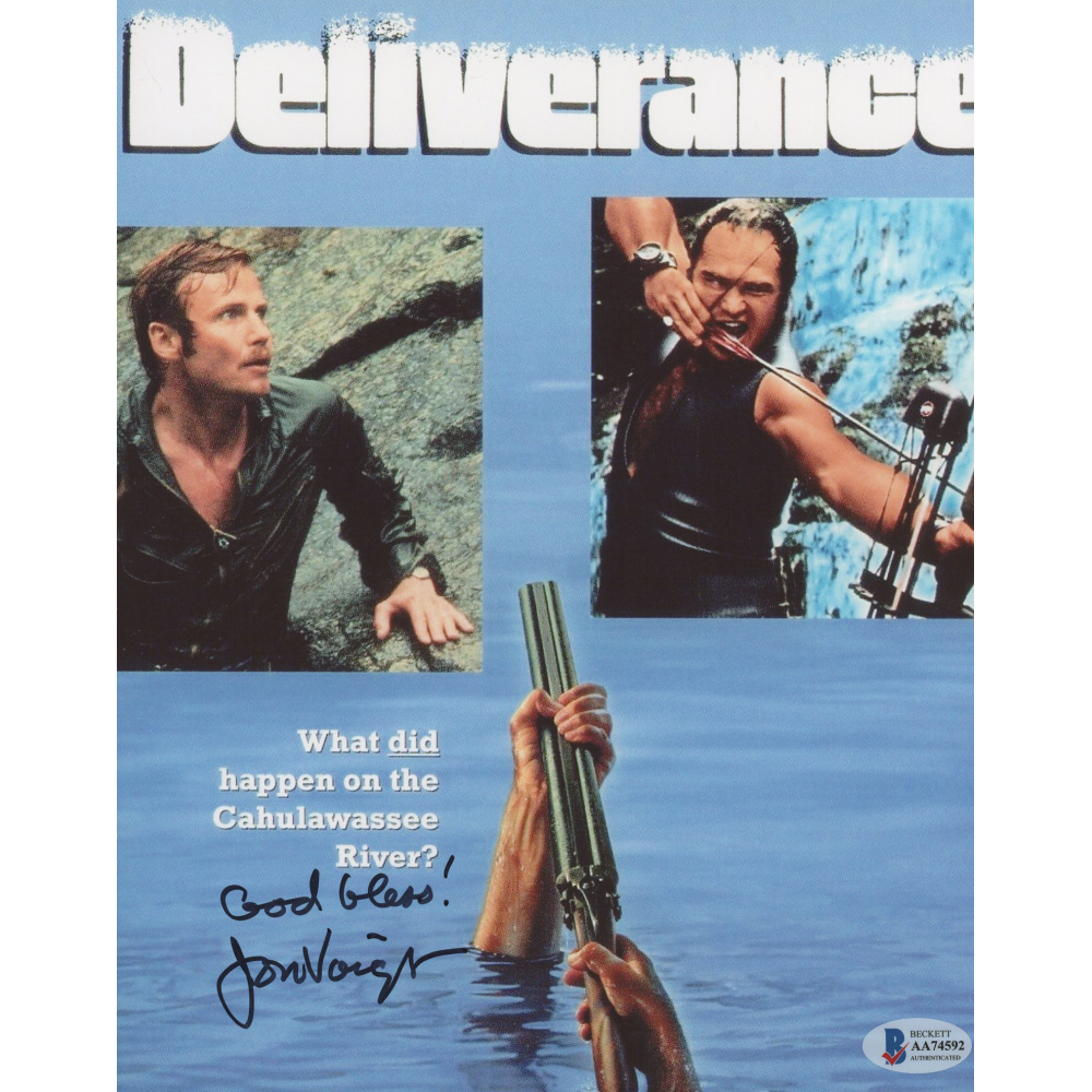 Jon Voight Signed "Deliverance" 8x10 Photo Inscribed "God Bless ...