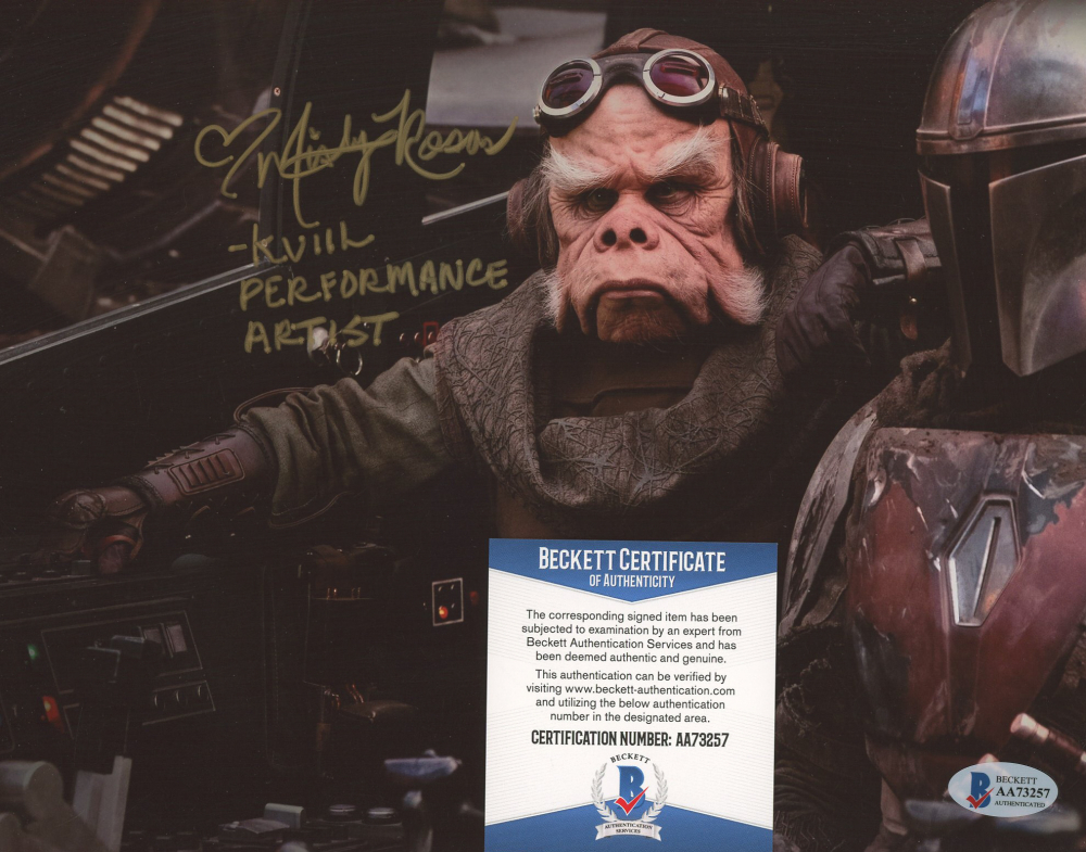 Misty Rosas Signed "The Mandalorian" 8x10 Photo Inscribed "Kuiil ...