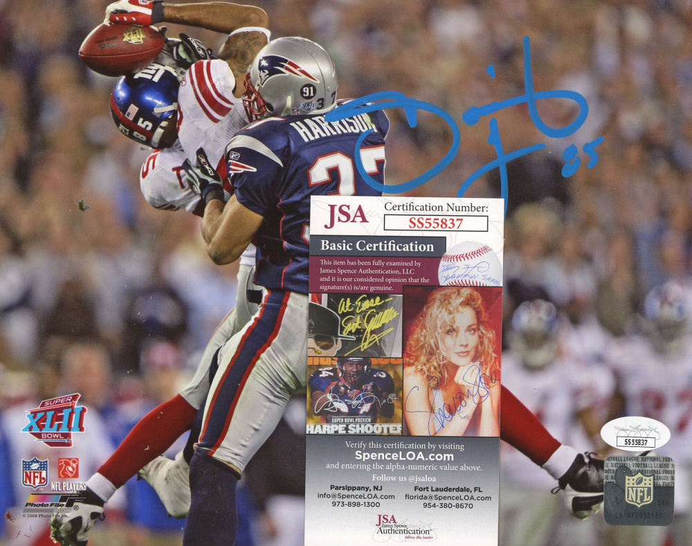 David Tyree Signed Giants 8x10 Photo (JSA COA) | Pristine Auction