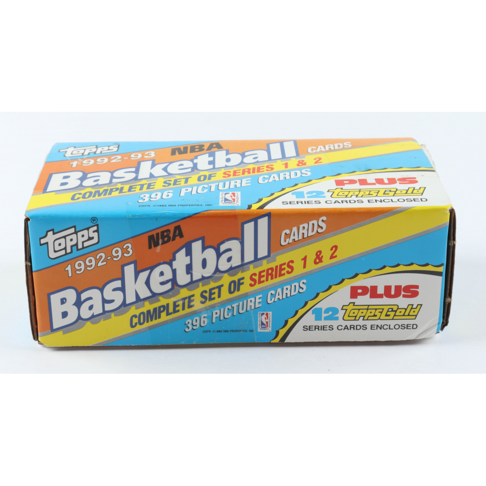 1992-93 Topps NBA Basketball Cards Complete Set Series 1 & 2 with (396 ...