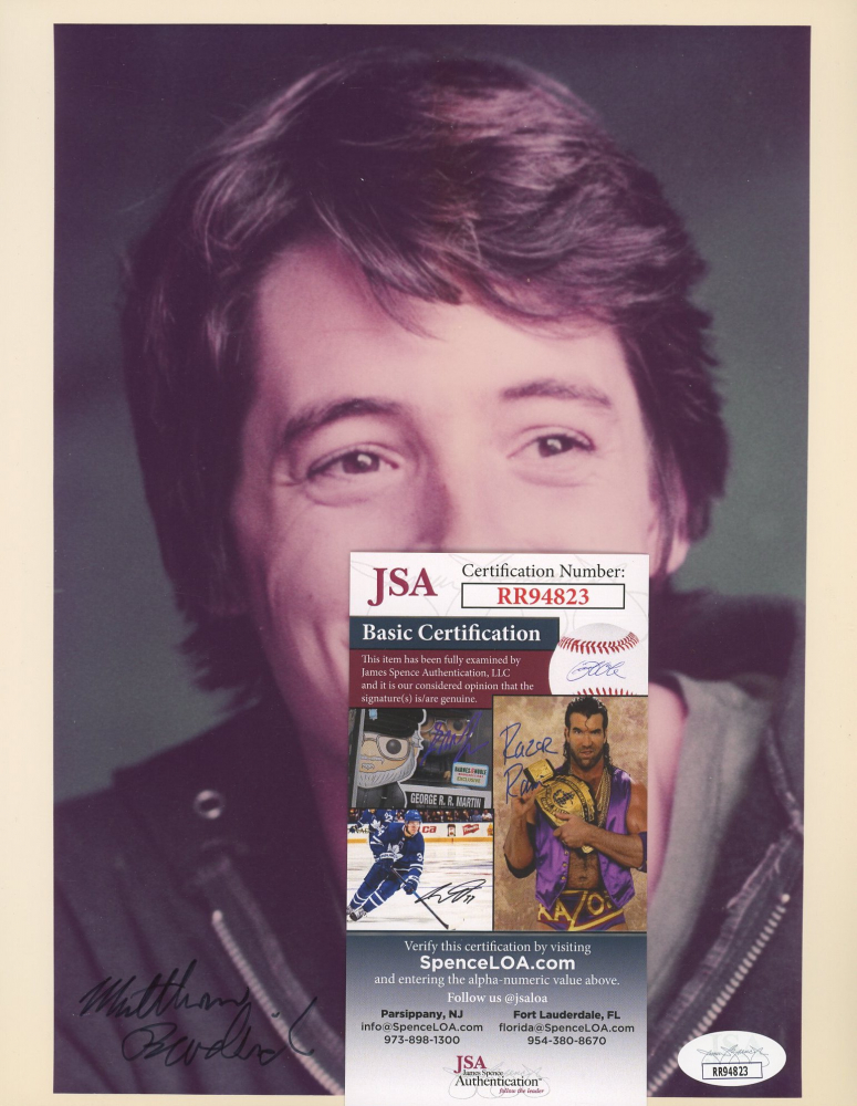 Matthew Broderick Signed 8x10 Photo (JSA COA) | Pristine Auction