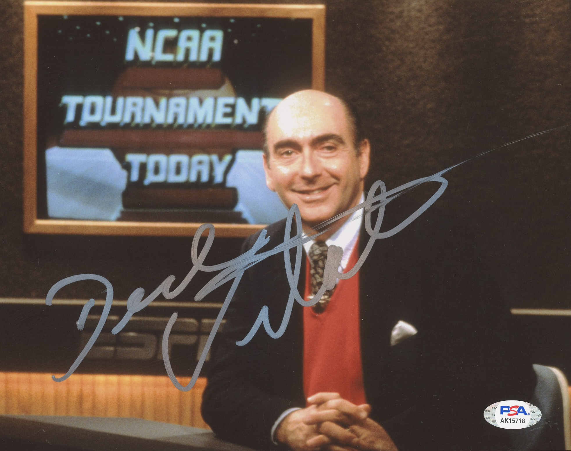 Dick Vitale Signed 8x10 Photo (PSA) | Pristine Auction