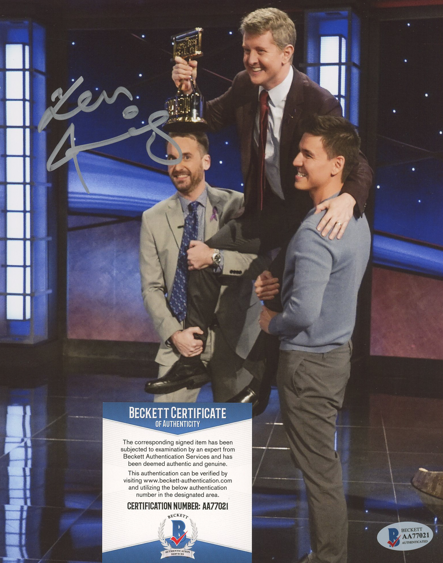 Ken Jennings Signed 8x10 Photo (Beckett COA) | Pristine Auction
