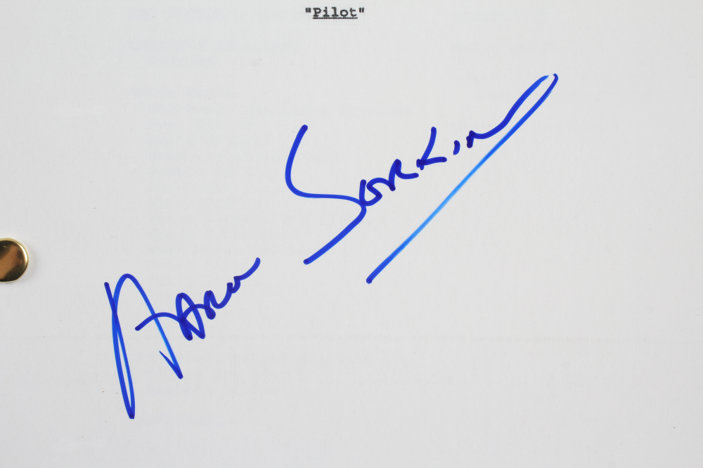 Aaron Sorkin Signed "The West Wing" Full Pilot Episode Script (ACOA ...