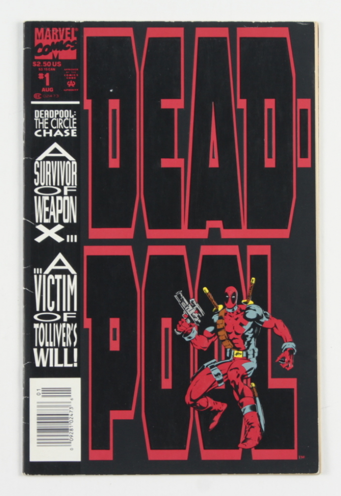 1993 "Deadpool: The Circle Chase" Issue #1B Marvel Comic Book ...