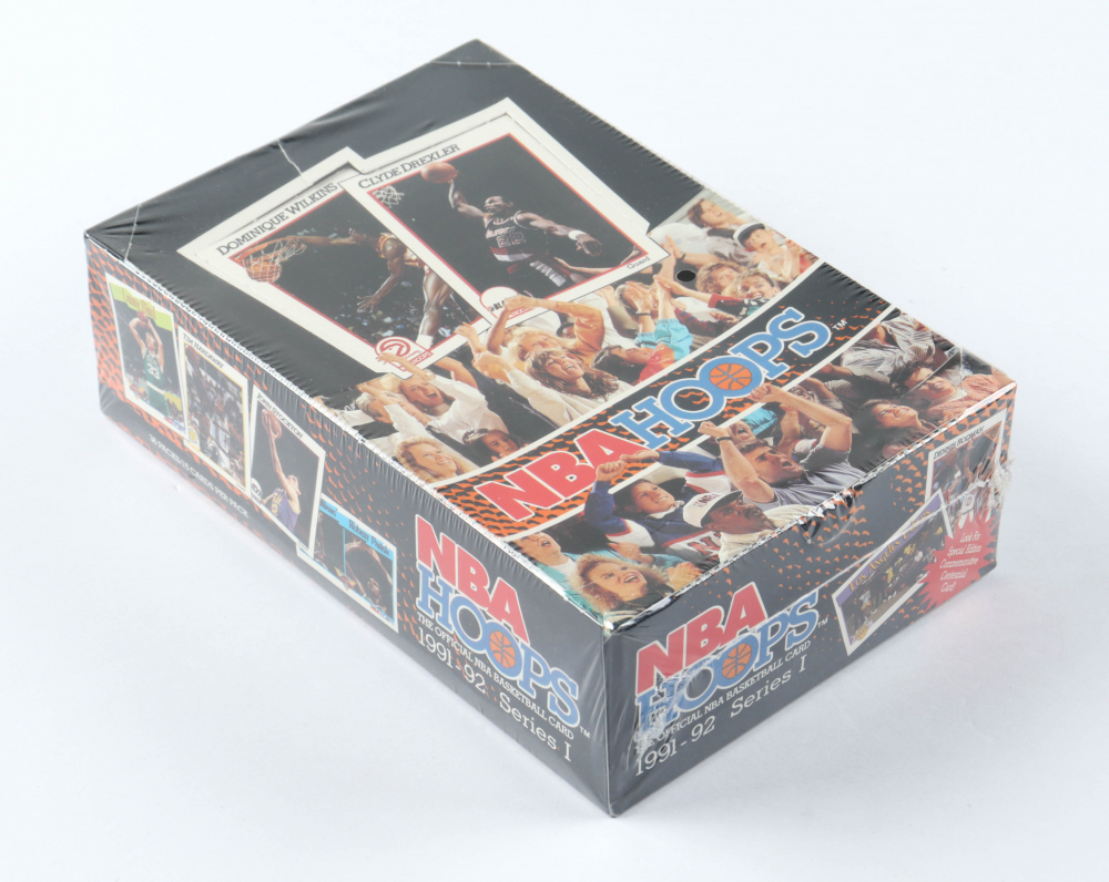 1991-92 NBA Hoops Series 1 Basketball Wax Box with (36) Packs ...